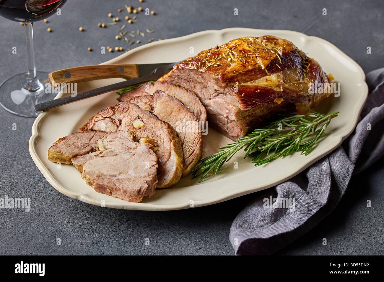 Baked pork neck fresh hi-res stock photography and images - Alamy