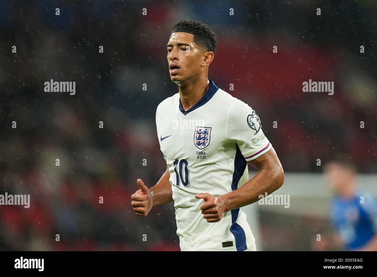 Jude Bellingham of England during the England v Serbia UEFA World Cup ...