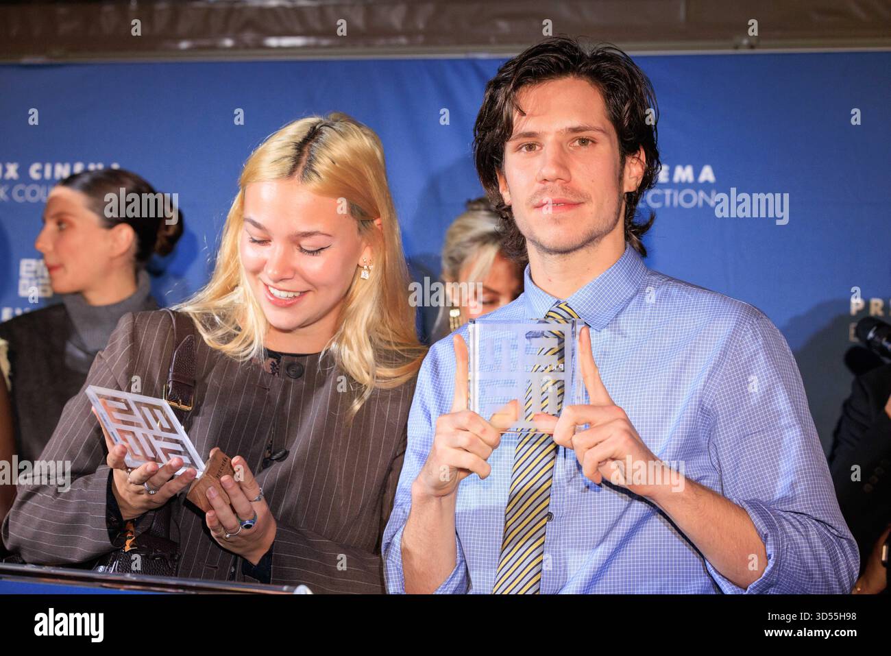 Anja Verderosa and Abraham Wapler attend the Prix Cinema Evok ...
