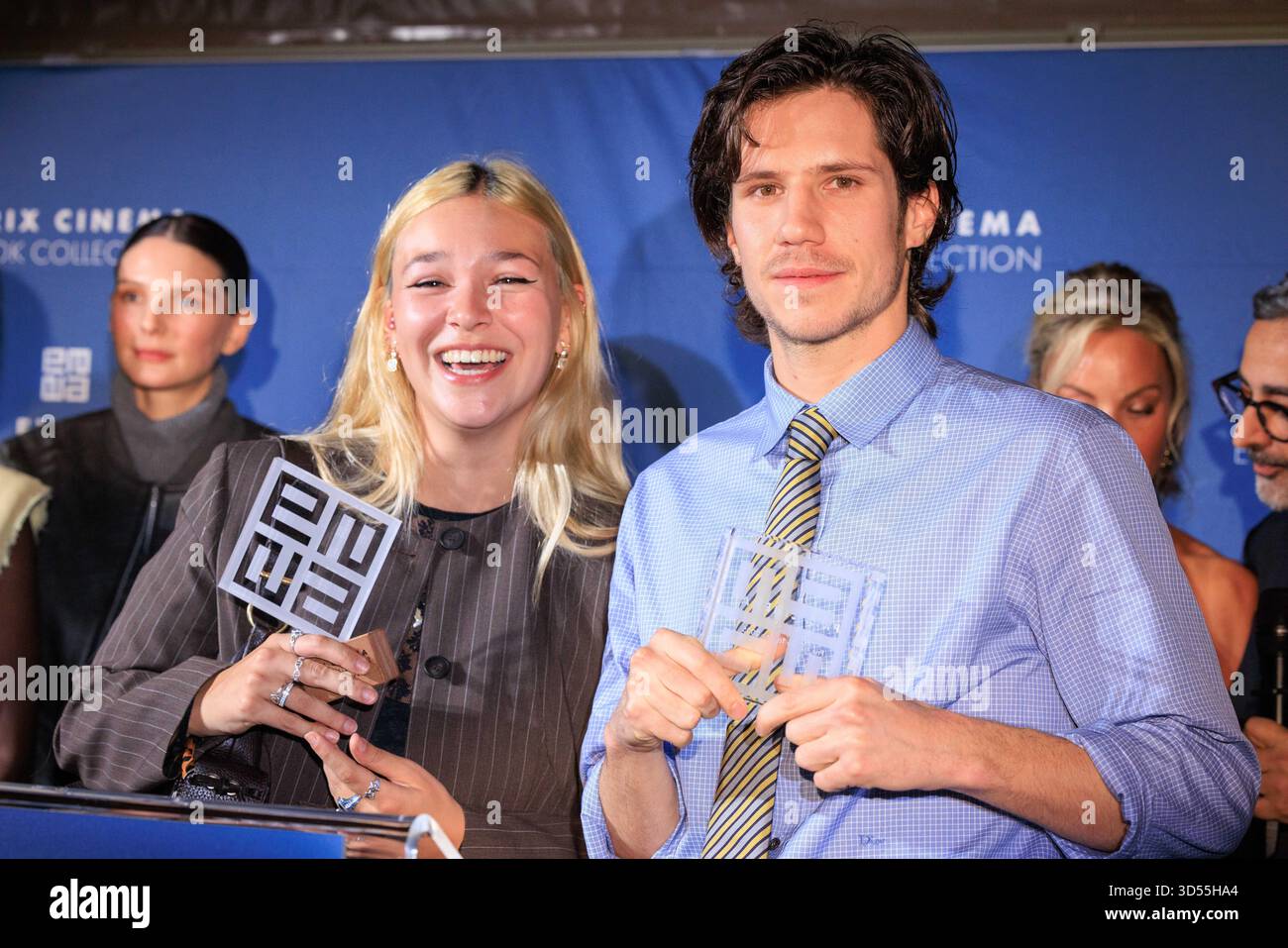 Anja Verderosa and Abraham Wapler attend the Prix Cinema Evok ...