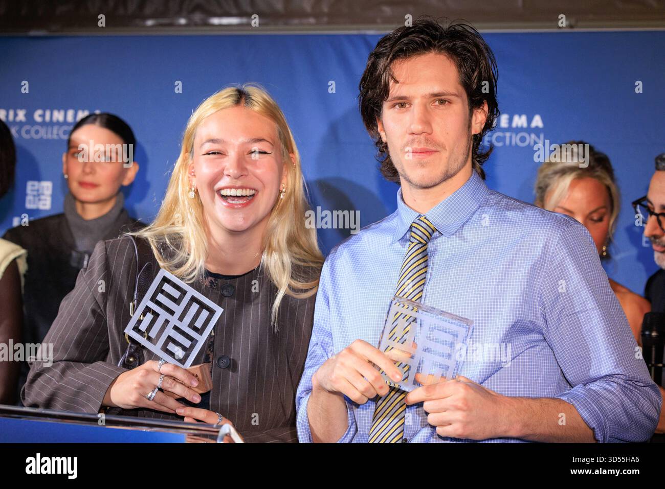 Anja Verderosa and Abraham Wapler attend the Prix Cinema Evok ...