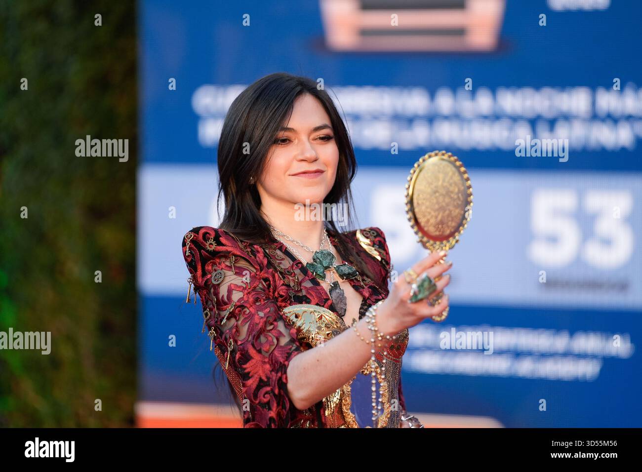Ali Stone arrives at the 2025 Latin Grammys on Thursday, Nov. 13, 2025 ...