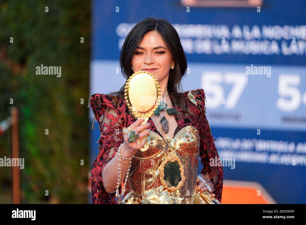 Ali Stone arrives at the 2025 Latin Grammys on Thursday, Nov. 13, 2025 ...