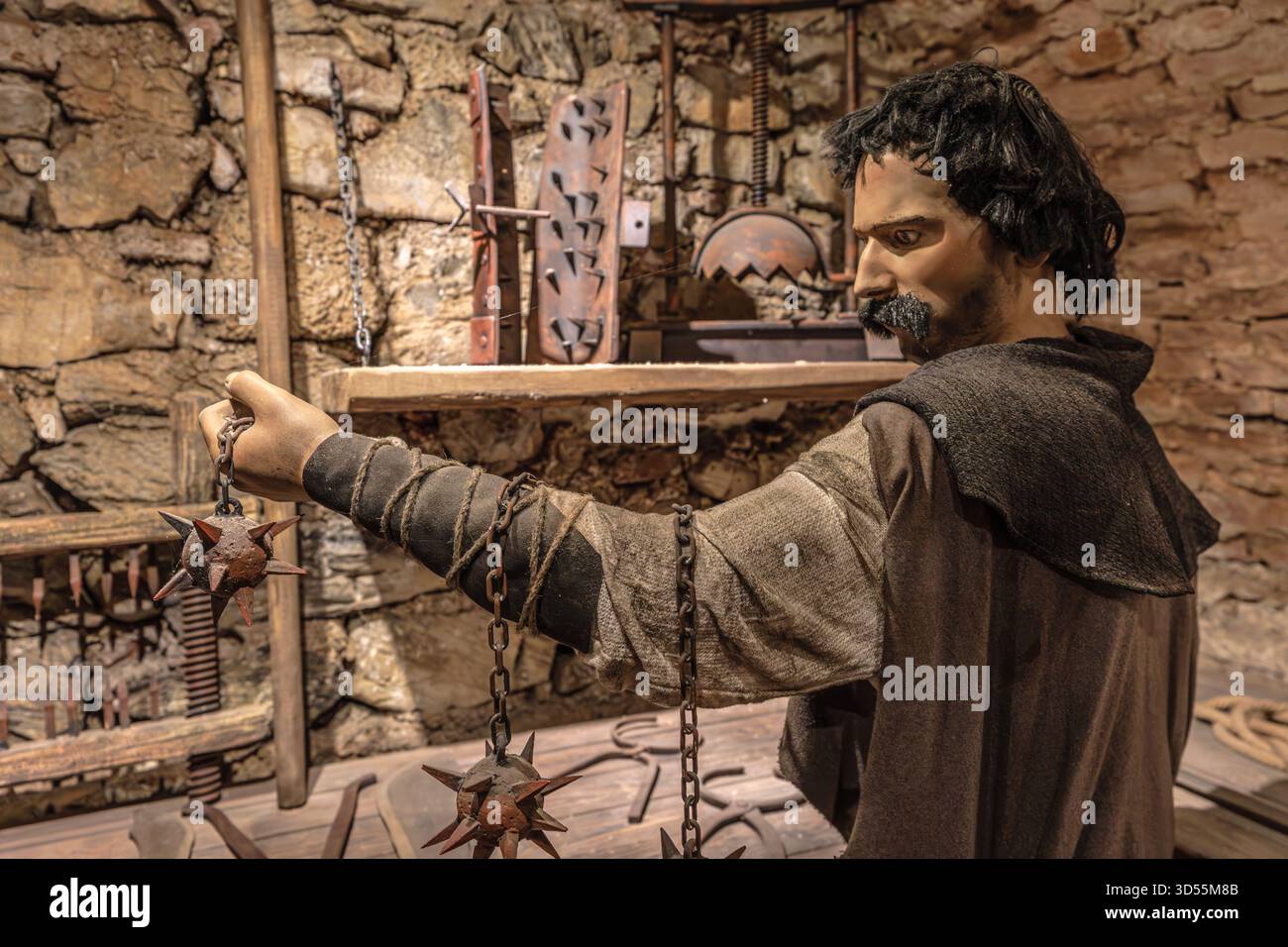 Transylvania, Romania - Oct 8, 2025: Mannequin in a medieval costume ...