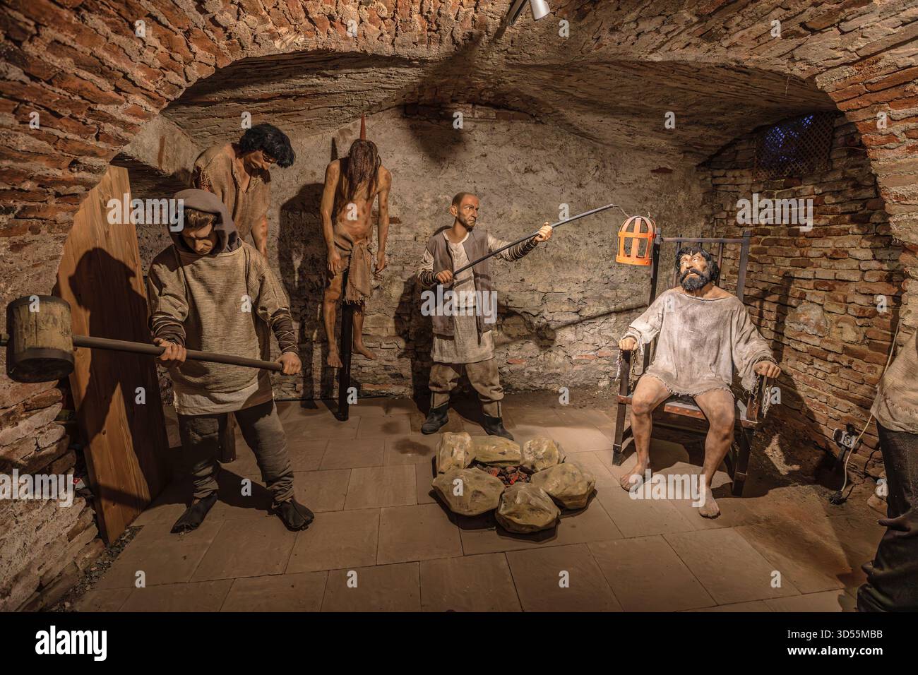 Transylvania, Romania - Oct 8, 2025: Wax figures portraying medieval ...