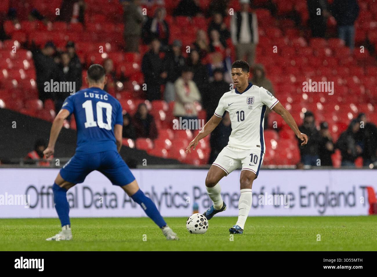 Jude Bellingham of England on the ball during the UEFA European ...