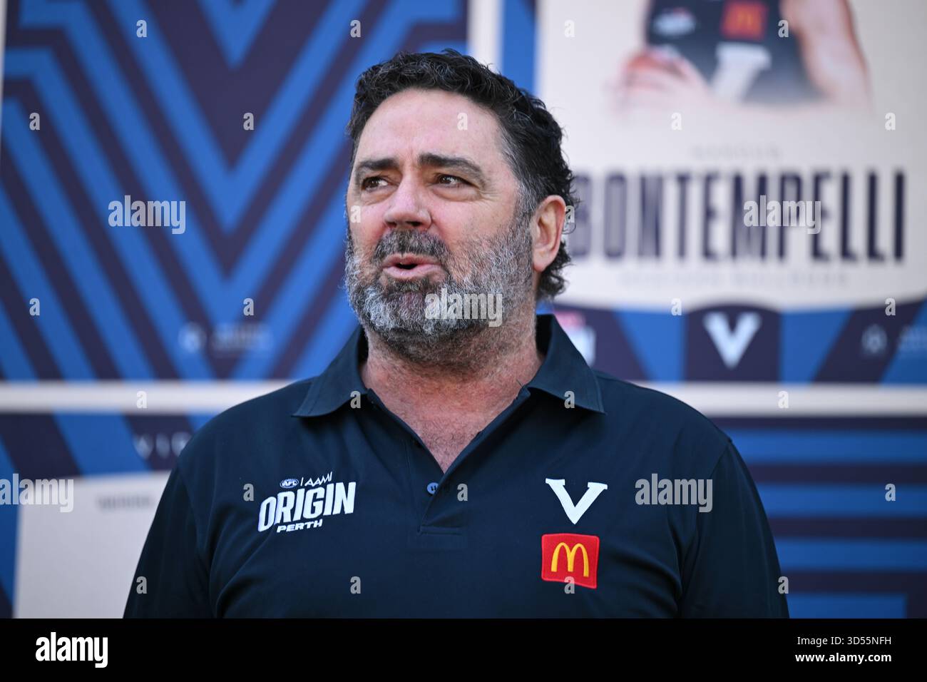 Victorian Chair of Selectors Garry Lyon speaking to media at a press ...
