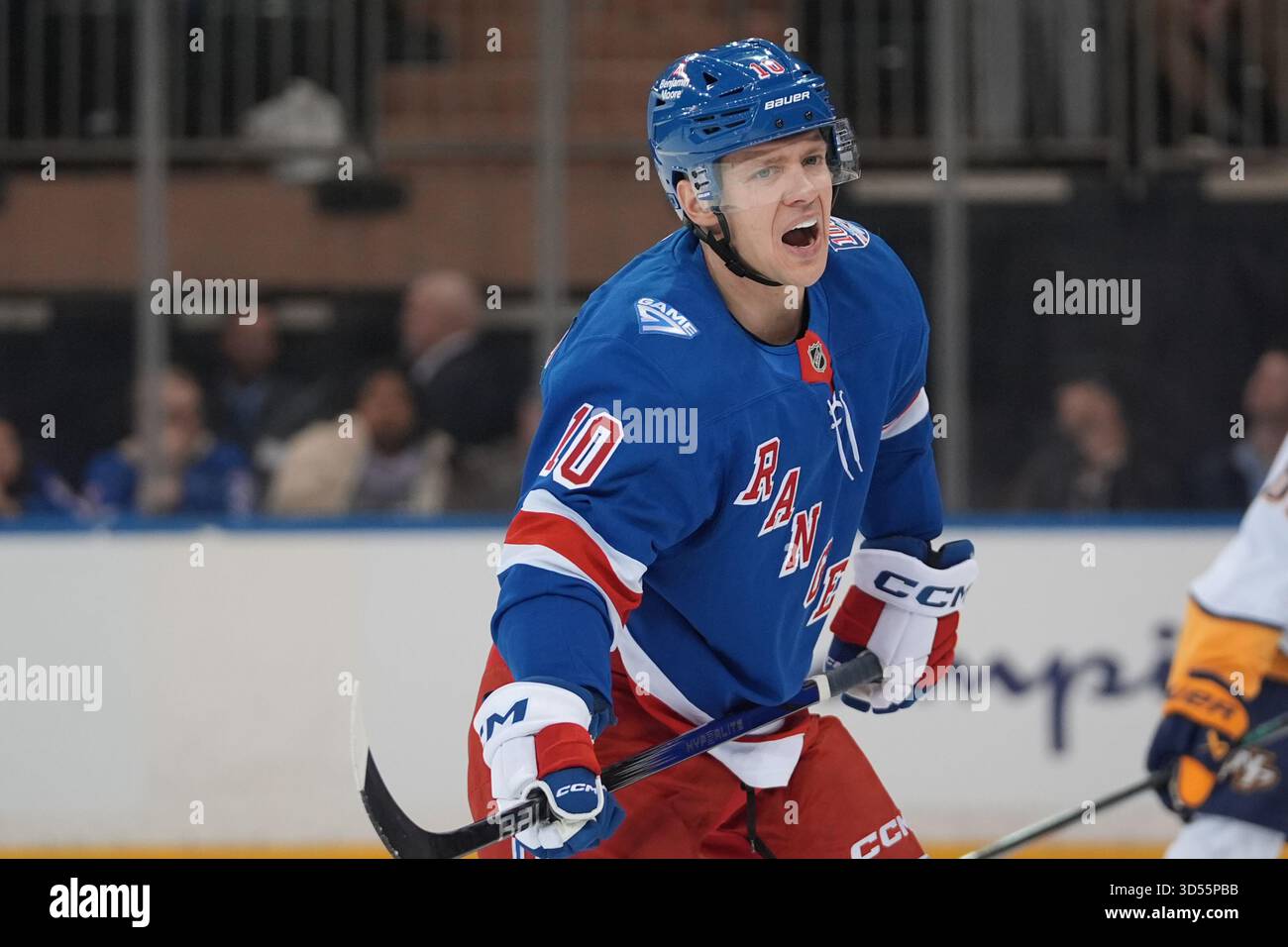 New York Rangers' Artemi Panarin (10) during the first period of an NHL ...