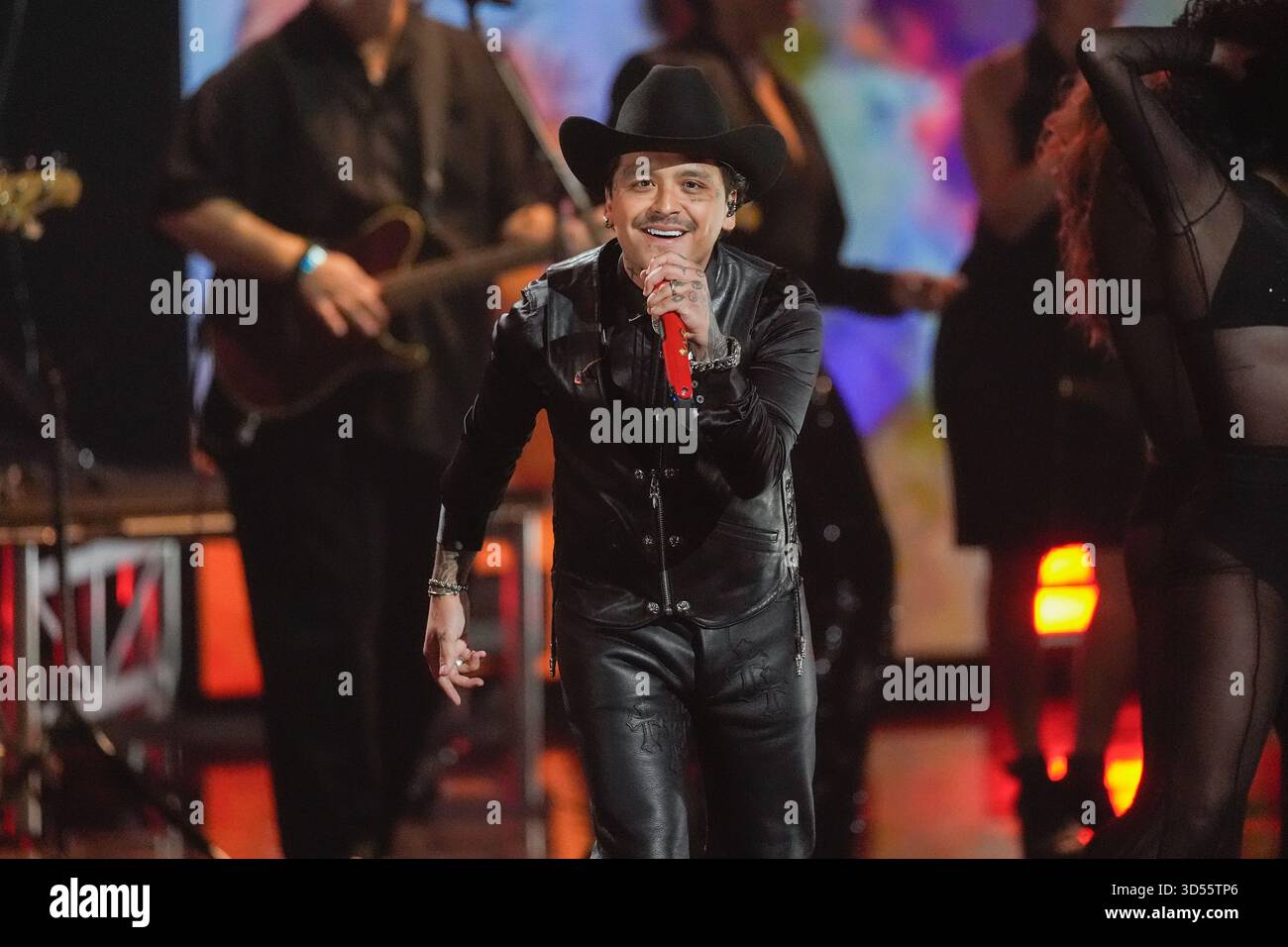 Cristian Nodal performs a medley during the 2025 Latin Grammys on ...