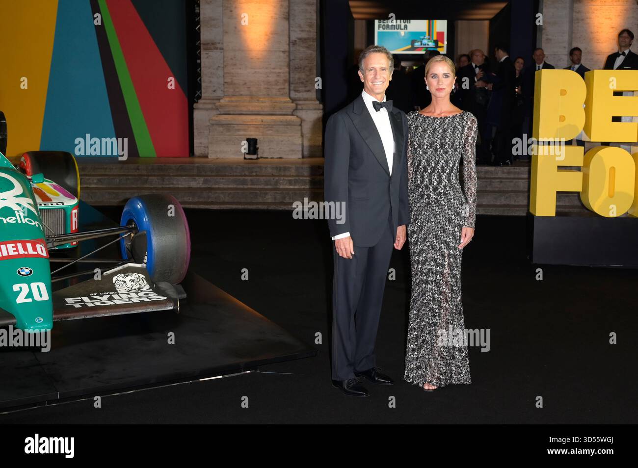 Alessandro Benetton (l ) and Gloria Tonon (r) attend the Benetton ...