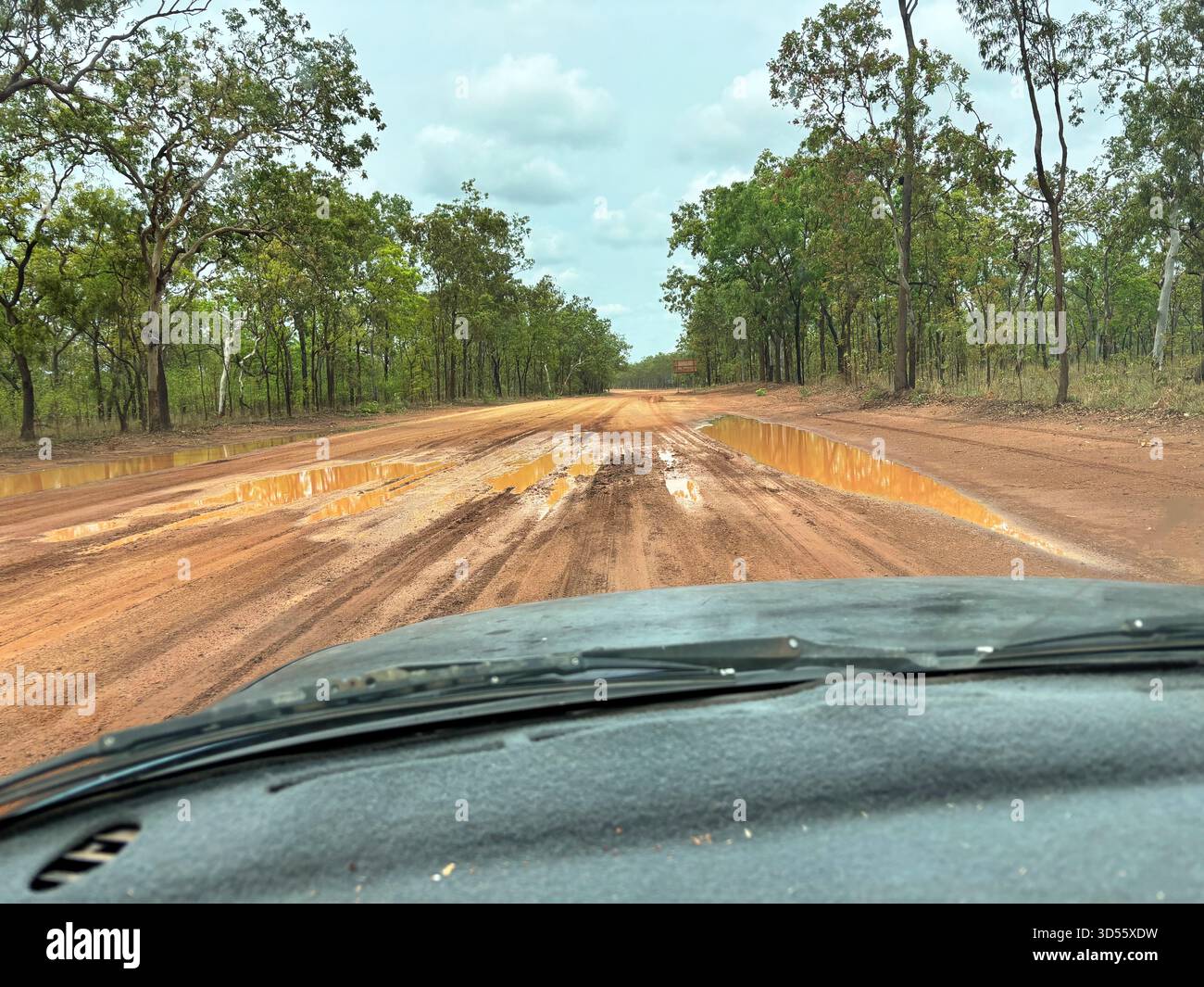 Northern end of the Peninsula Developmental Road, near Weipa, Cape York ...
