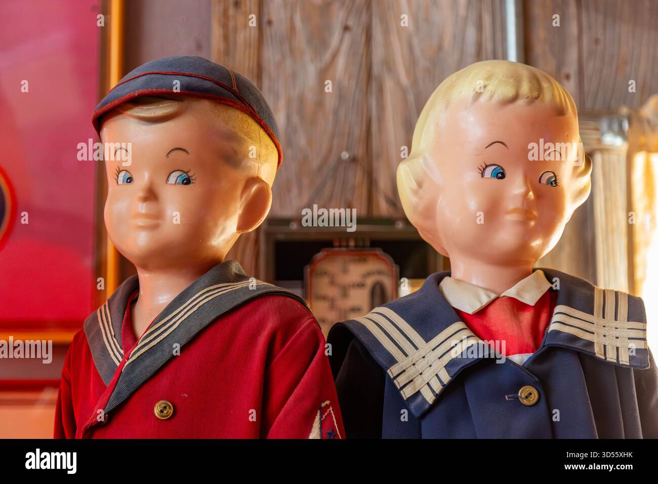 Buster Brown and Mary Jane plastic mannequins on display at the ...