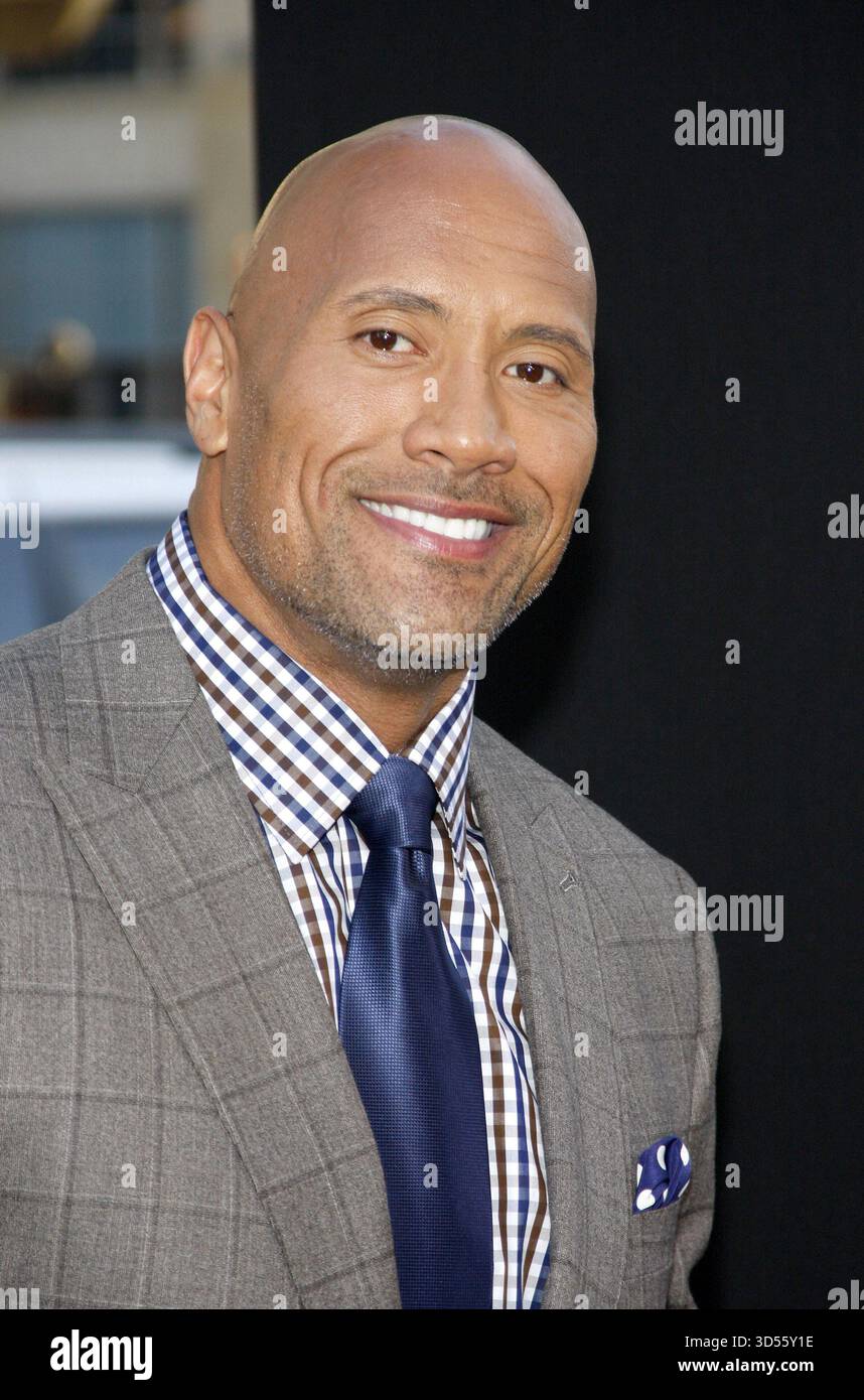 Dwayne Johnson at the Los Angeles premiere of "Hercules" held at the ...