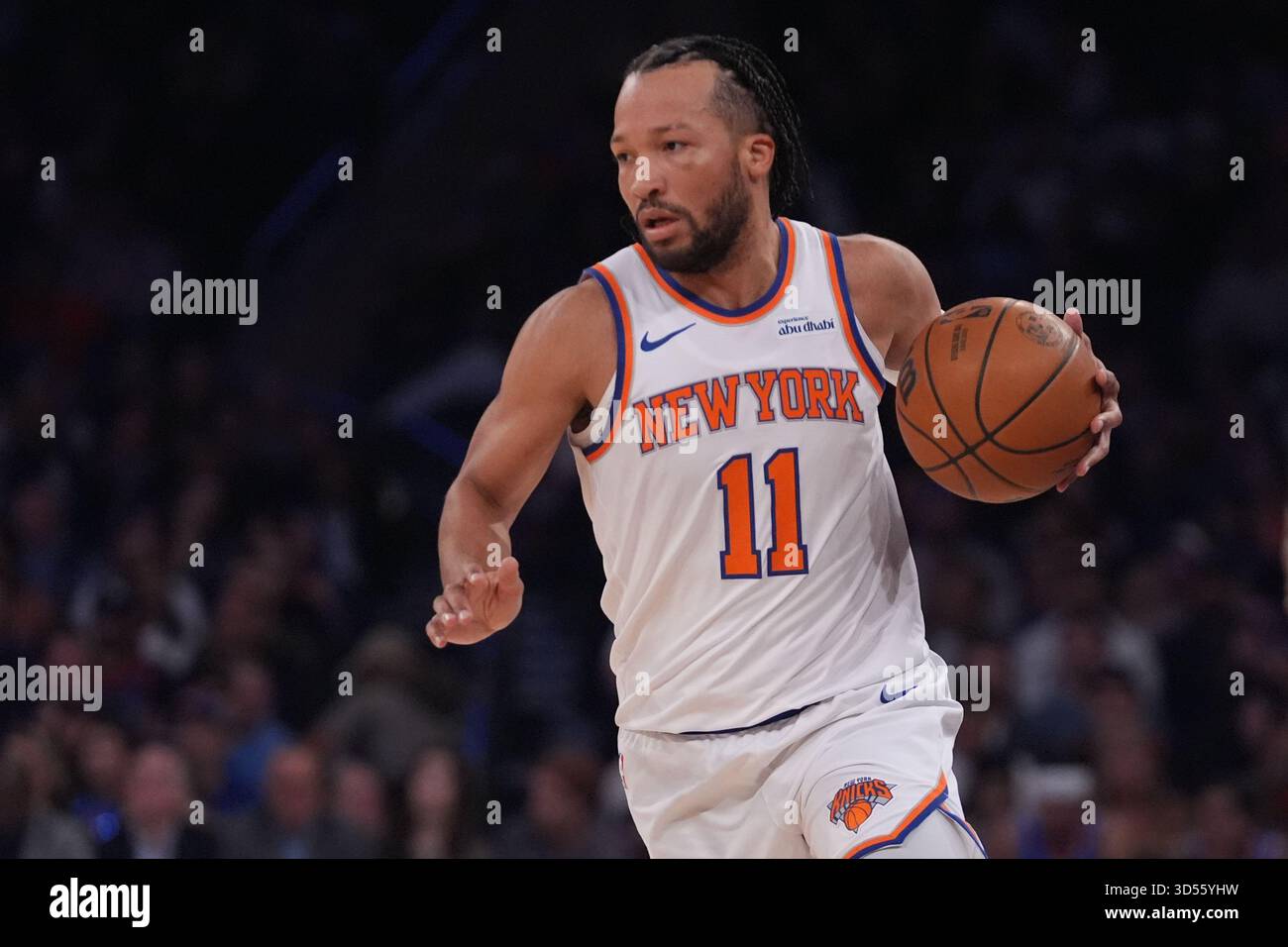 New York Knicks' Jalen Brunson (11) during the first half of an NBA ...