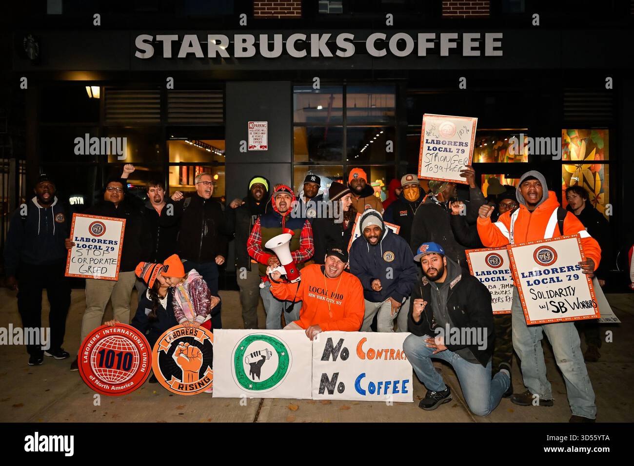 Laborers Local 79 join Starbucks union baristas and allies at rally as ...