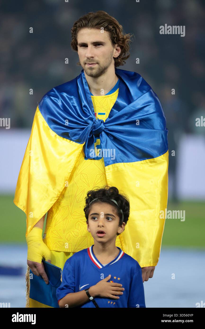 Illia Zabarnyi of Ukraine during the FIFA World Cup 2026, Qualifiers ...