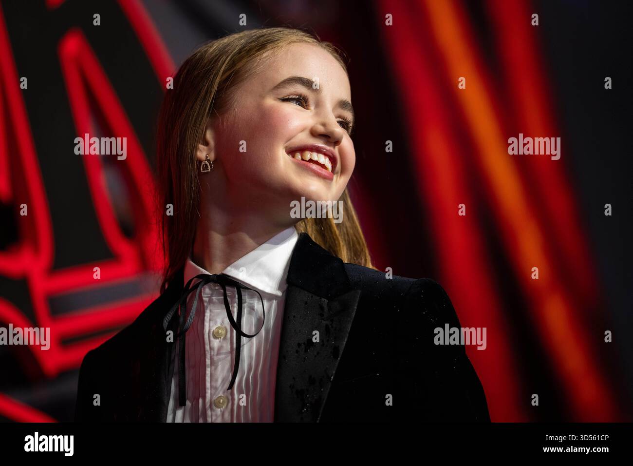 Nell Fisher poses for photographers upon arrival at the Stranger Things ...