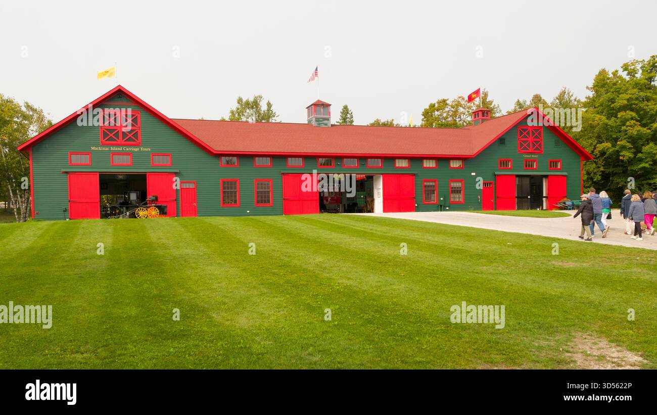 Located on Mackinac Island, the Grand Hotel Stables are a beautifully ...