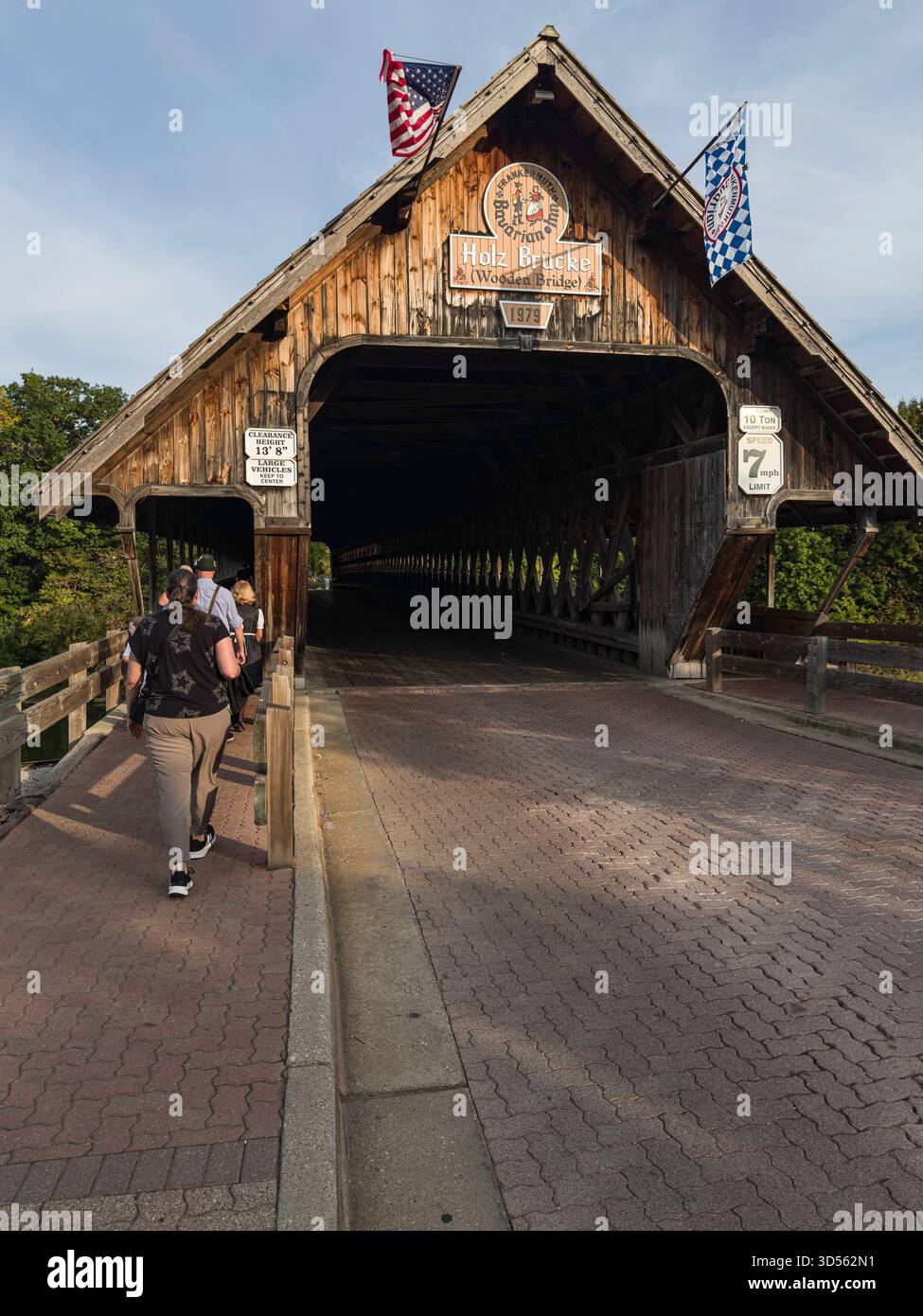 The Holzbrücke Covered Bridge stands as a prominent landmark in ...