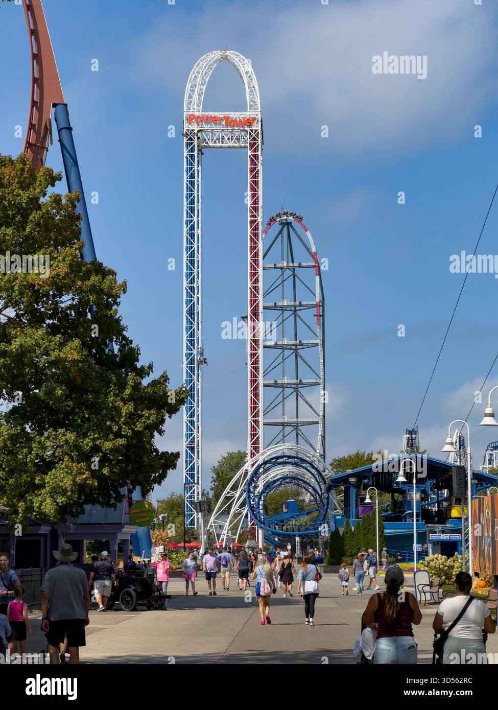 Cedar Point, located in Sandusky, Erie County, Ohio, USA, is a renowned ...
