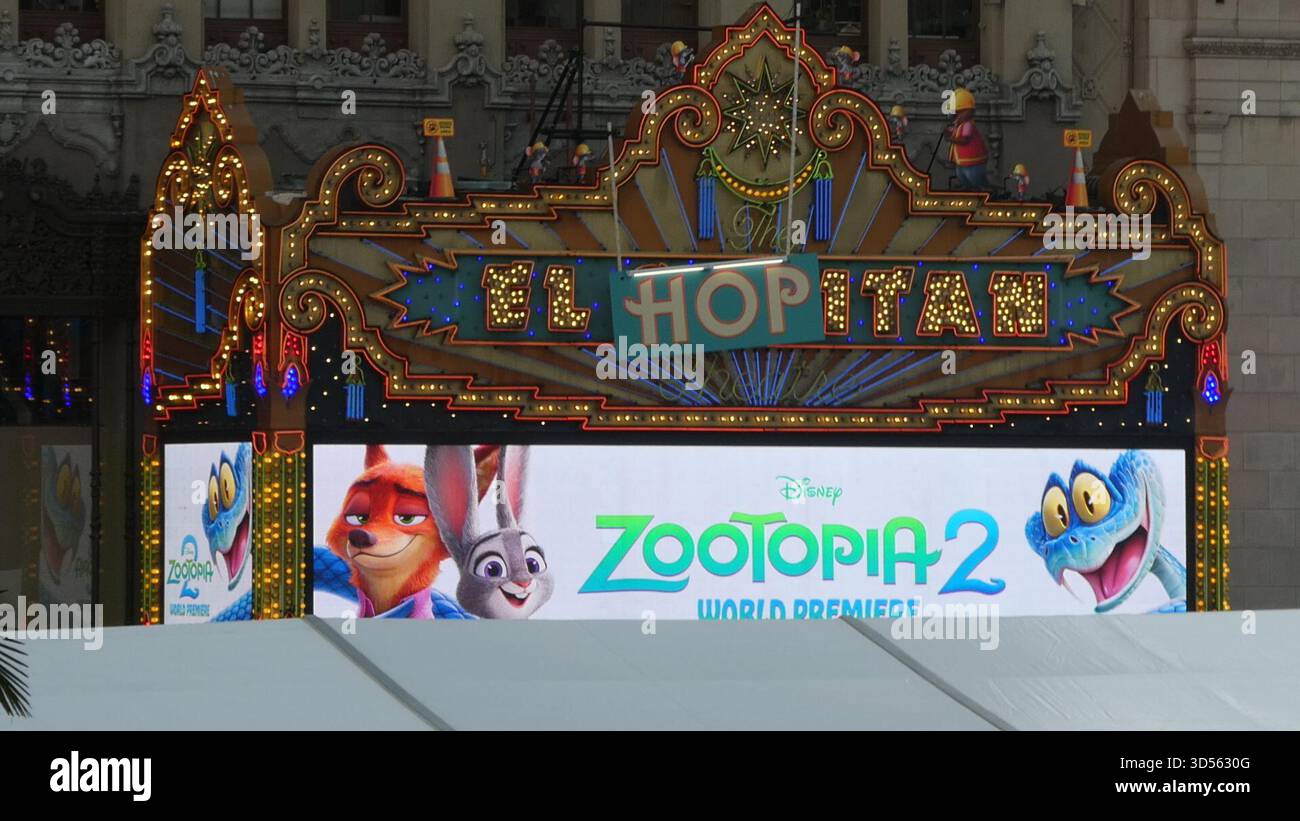 Los Angeles, California, USA 13th November 2025 Disney Zootopia 2 ...