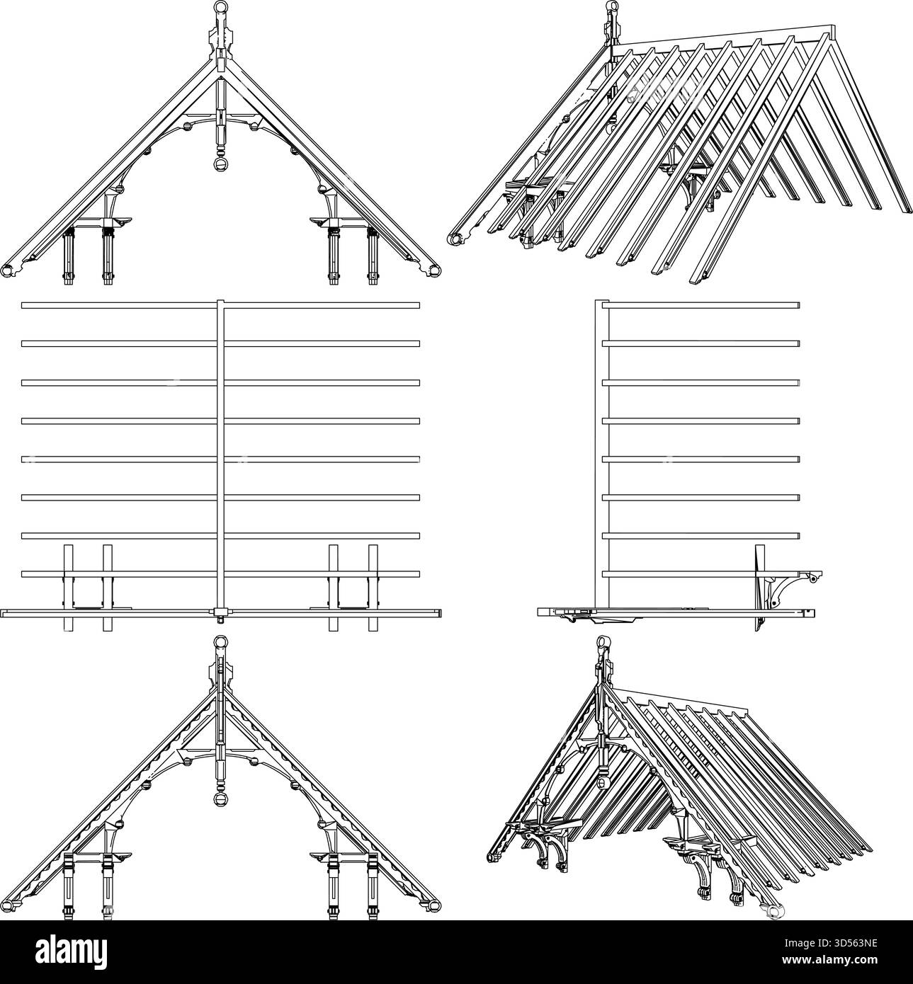 Decoration on top roof Cut Out Stock Images & Pictures - Alamy