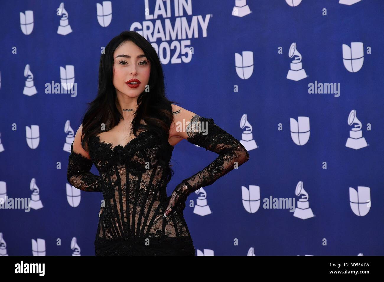 Nicki Nicole attends The 26th Annual Latin GRAMMY Awards at MGM Grand ...