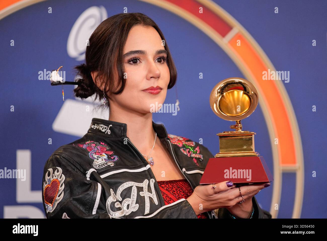 Paloma Morphy, winner of the award for best new artist, poses in the ...