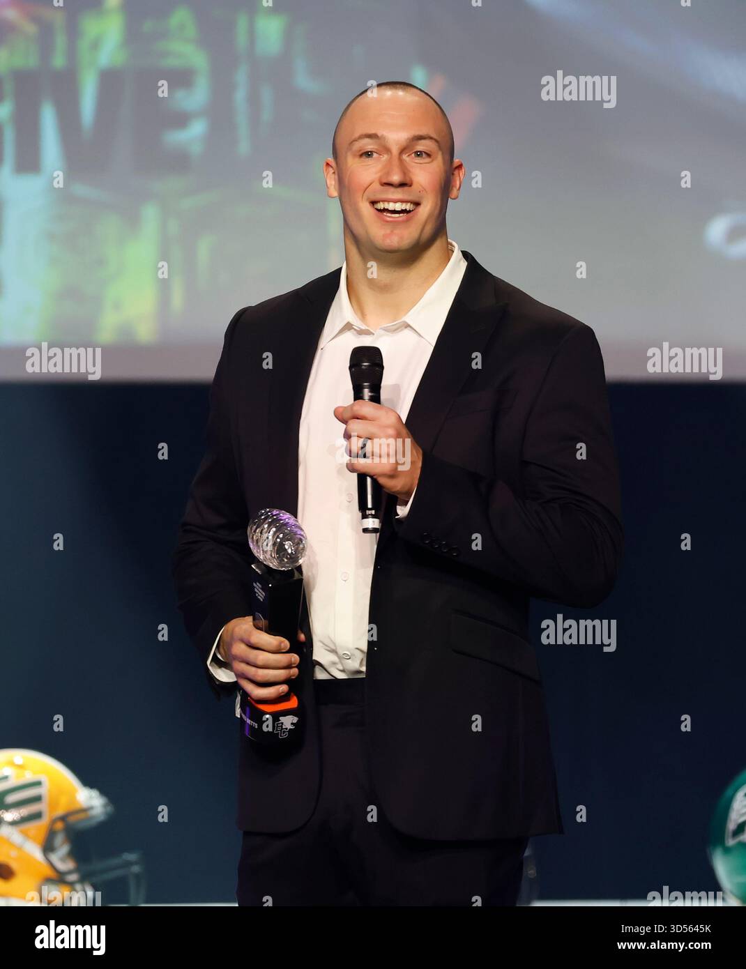 B.C. Lions' Mathieu Betts speaks after being named the CFL Most ...