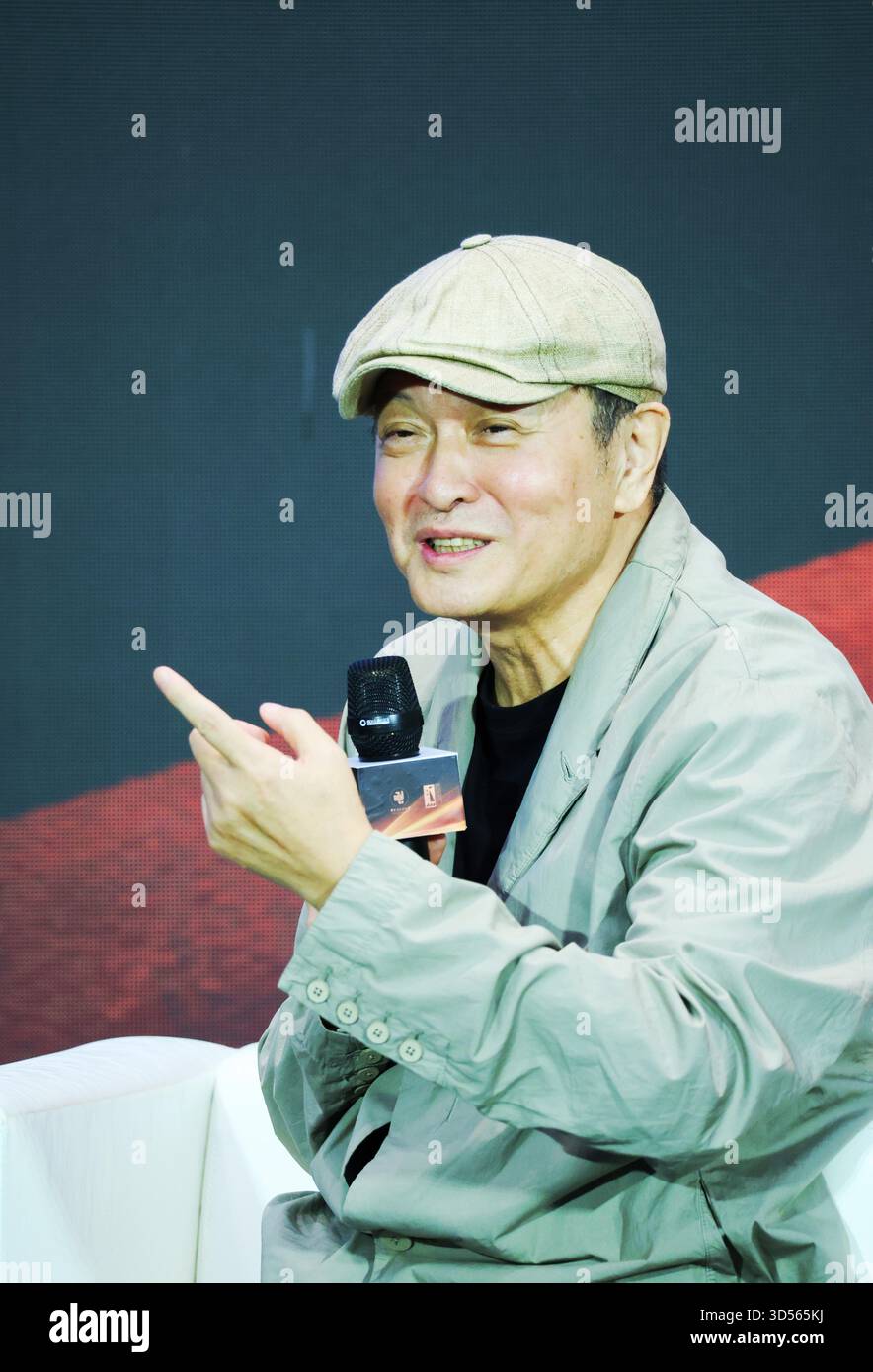 Chinese film director Yang Yazhou attends an activity in Xiamen City ...