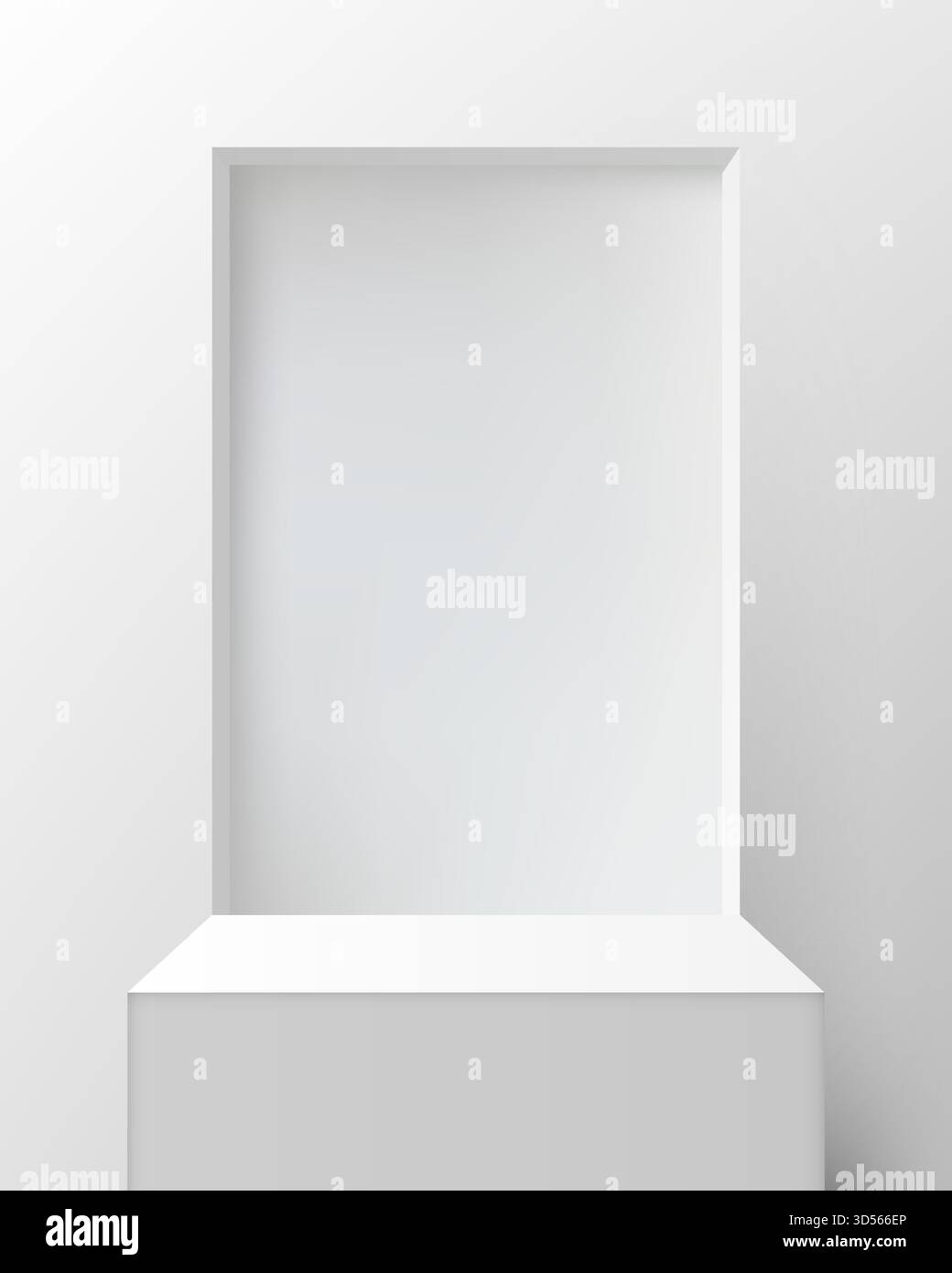 White creative in studio wall Stock Vector Images - Alamy