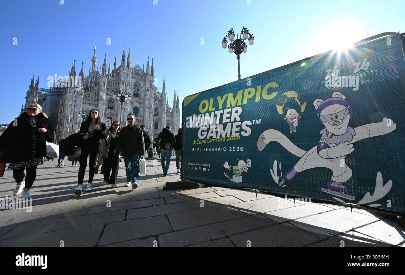 A banner featuring Tina and the Flo, the mascot characters of the 2026 ...