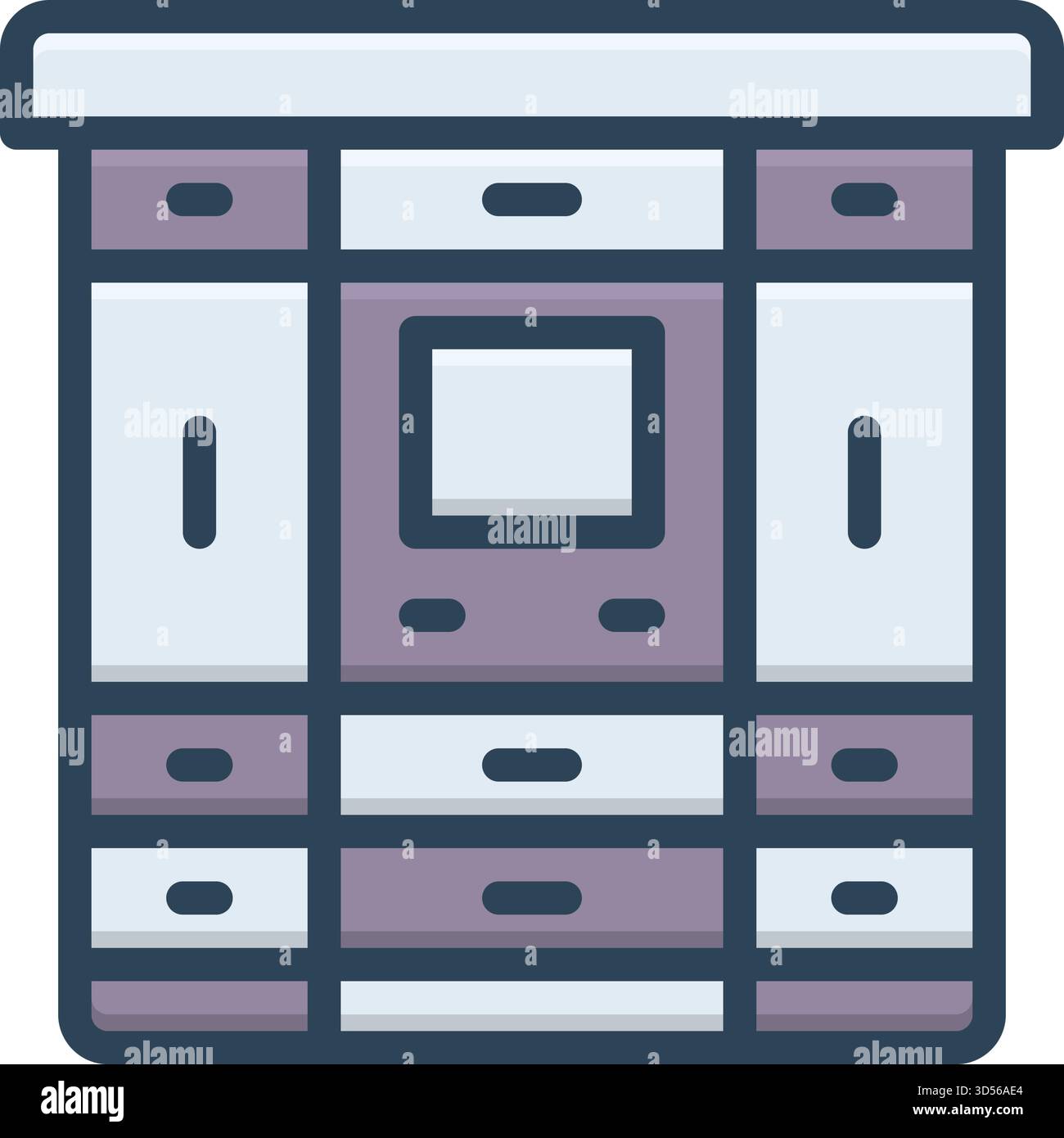 Lockers icon vector vectors Stock Vector Images - Alamy