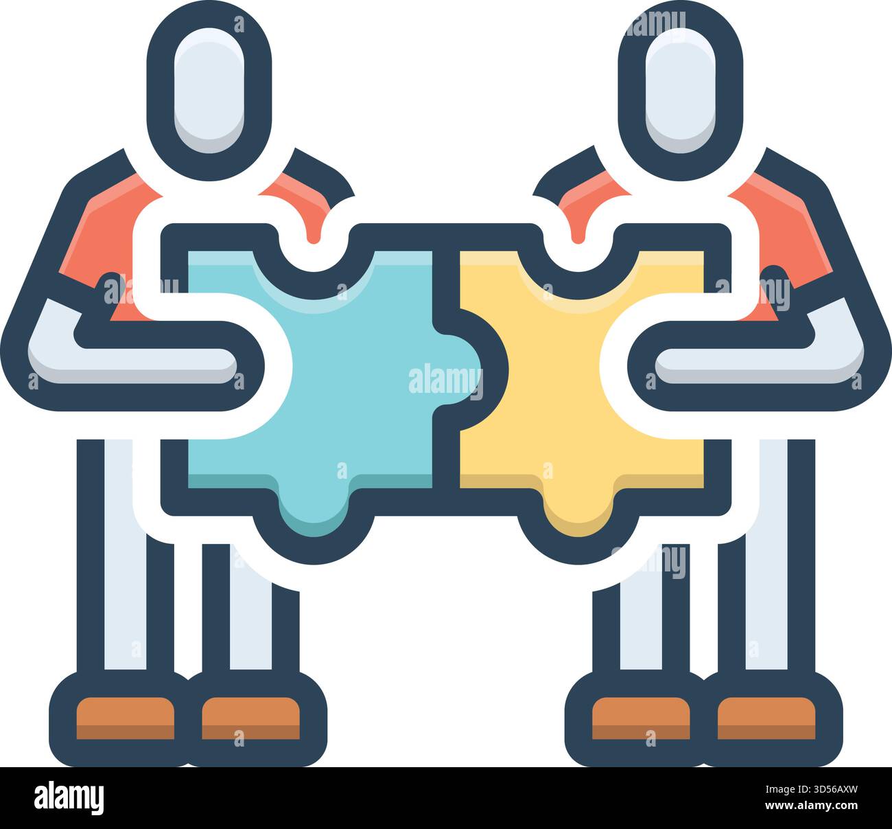 Icon joint partnership Stock Vector Images - Alamy
