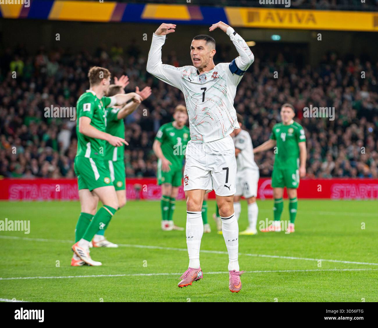 Cristiano Ronaldo of Portugal encourages Portuguese fans to cheer ...