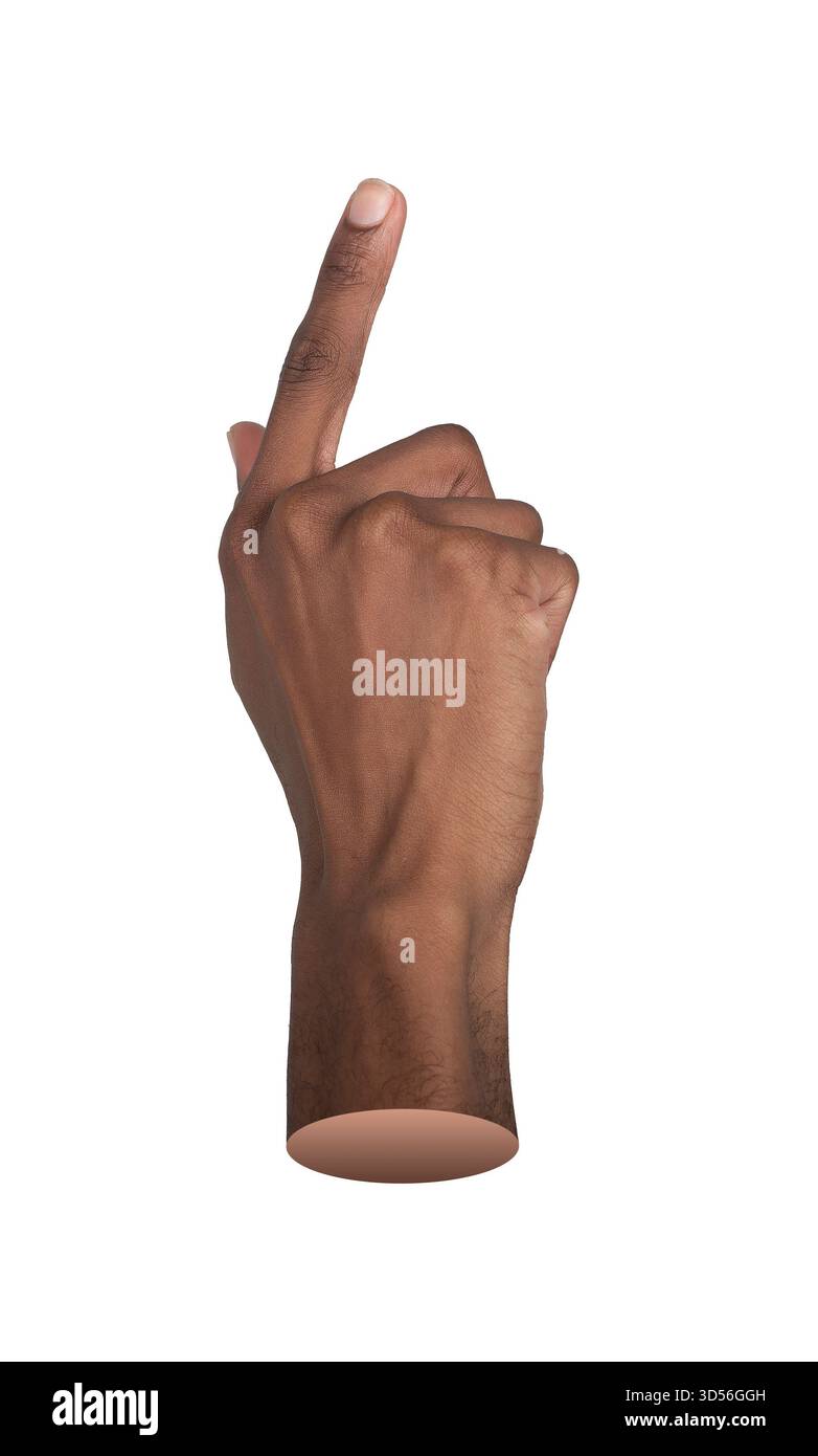 Finger pointing up african hi-res stock photography and images - Alamy