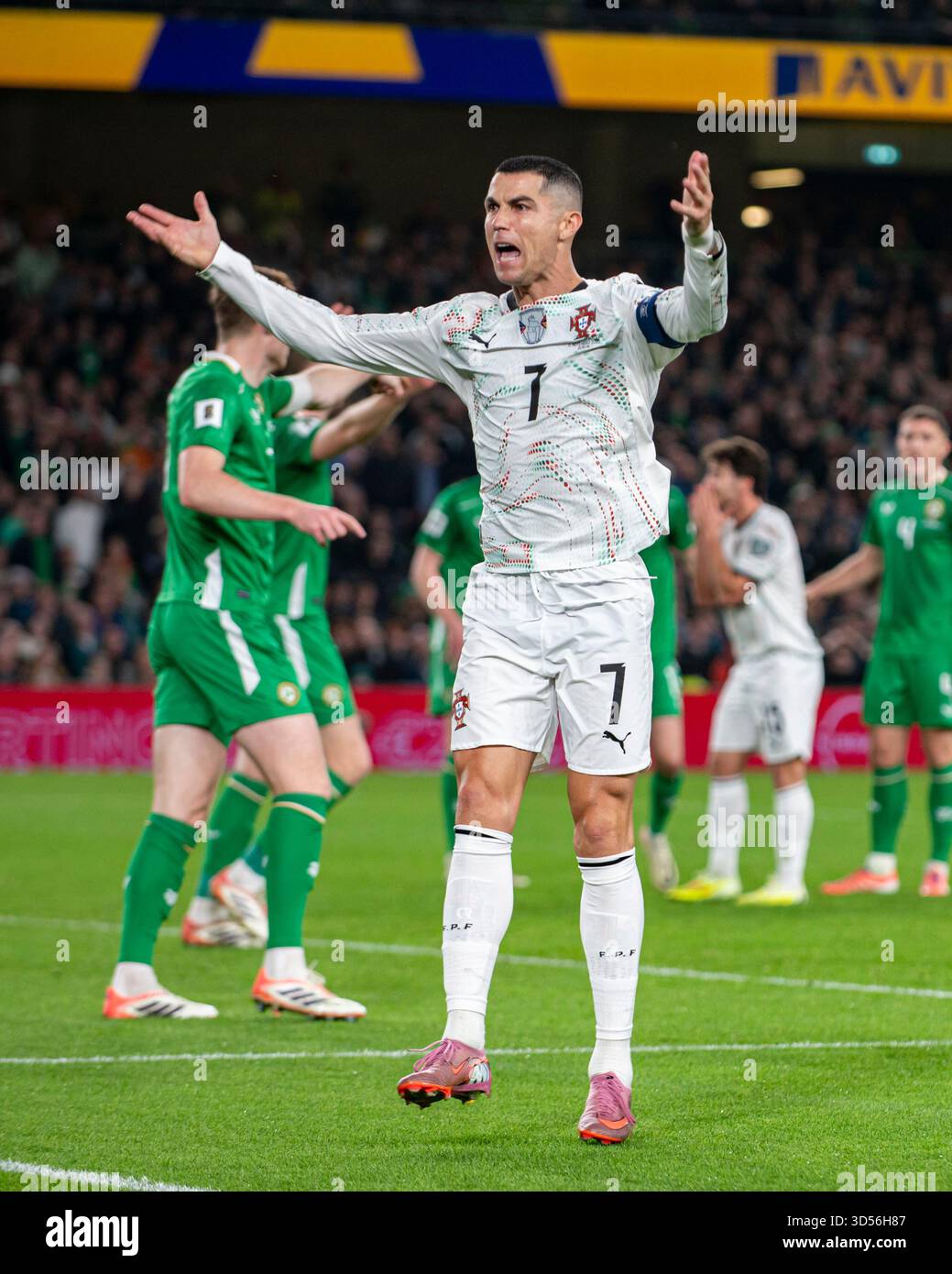 Cristiano Ronaldo of Portugal encourages Portuguese fans to cheer ...