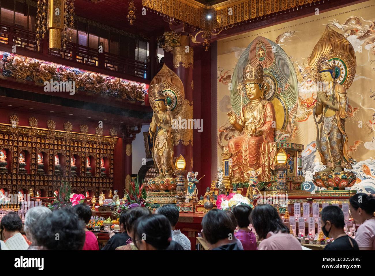 Singapore, Singapore - October 2, 2025: Inside the Buddha Tooth Relic ...