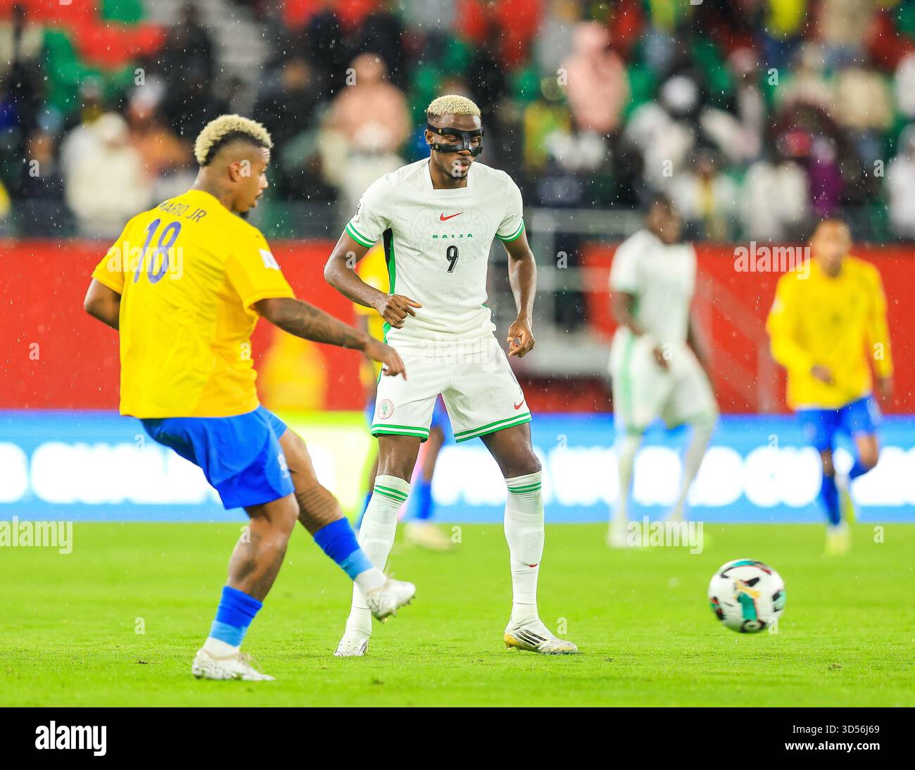 Rabat, Morocco. 13th Nov, 2025, Victor Osimhen in Nigeria vs Gabon ...