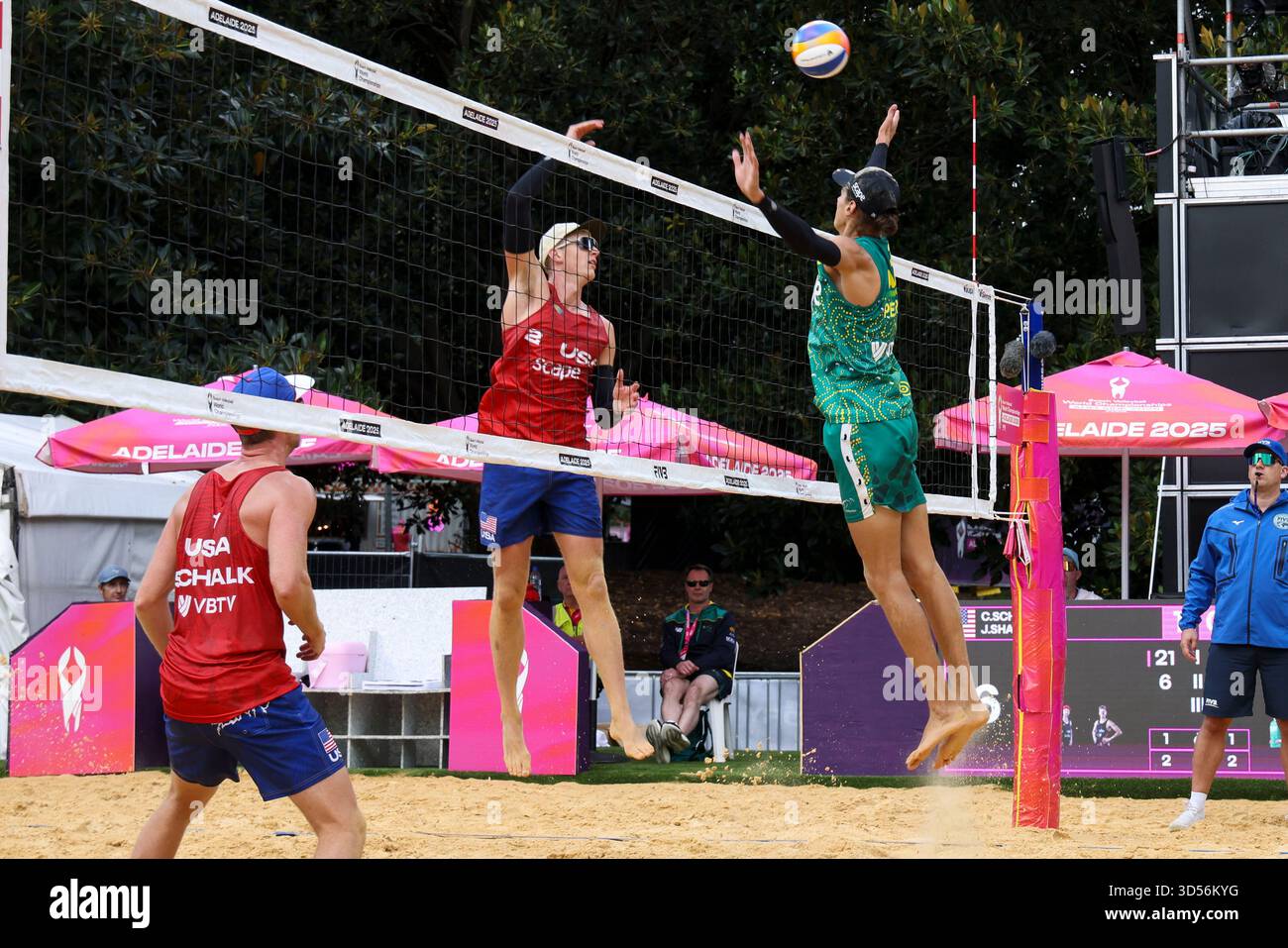 D’Artagnan Potts and Jack Pearse of (AUS) vs Chaim Schalk and James ...