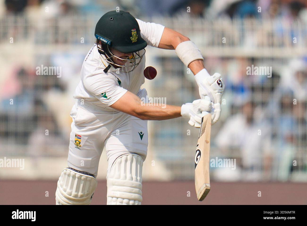 South Africa's Tristan Stubbs bats on the first day of the first ...