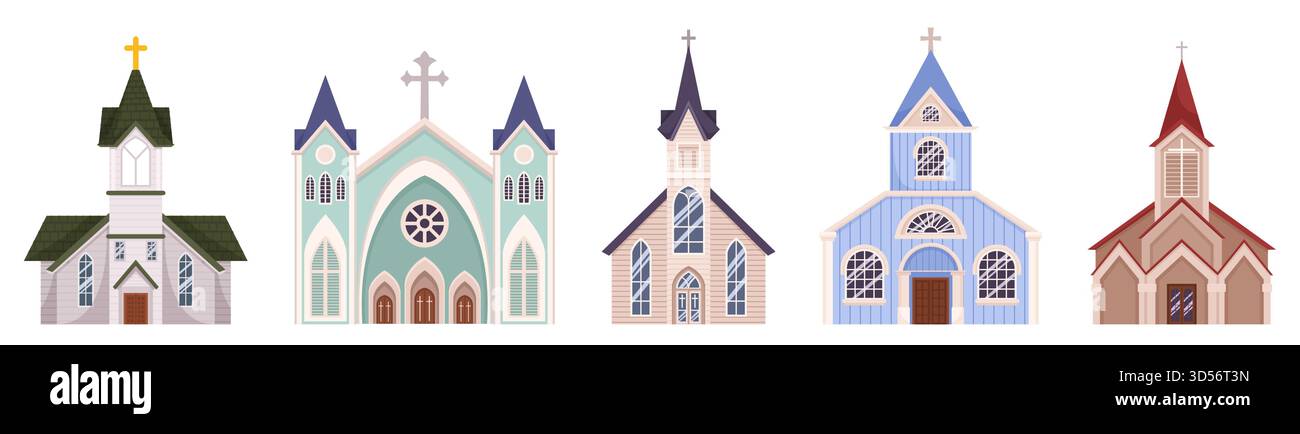 Collection Of Stunning Catholic Churches Each With Unique Architectural ...