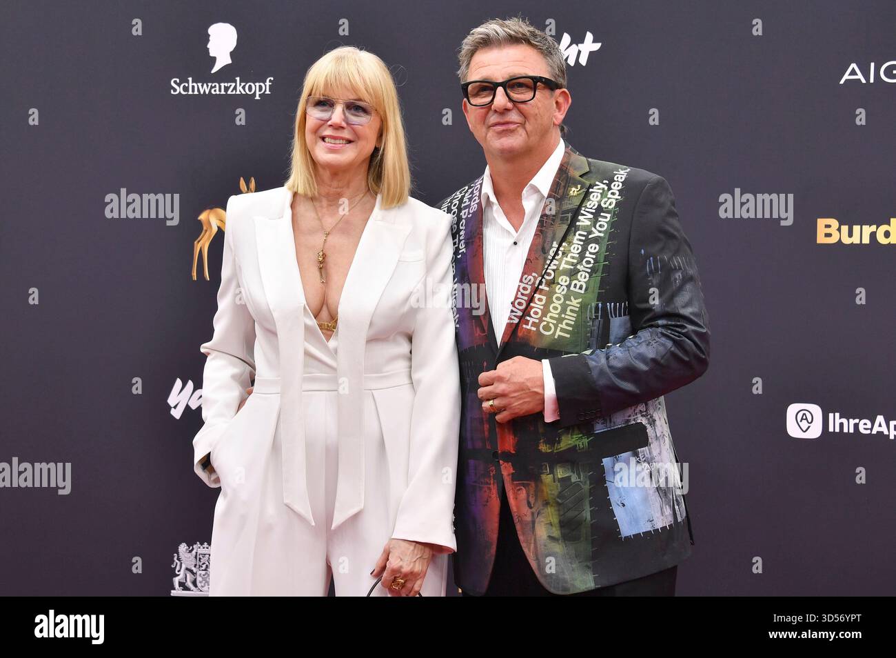 Hans Sigl with wife Susanne Sigl at the 77th Bambi Award 2025 at the Bavaria Film Studios ...