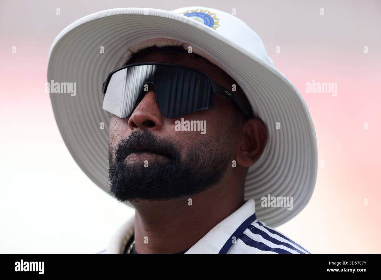 Mohammed Siraj of India during the IDFC First Bank Test match day 1 ...