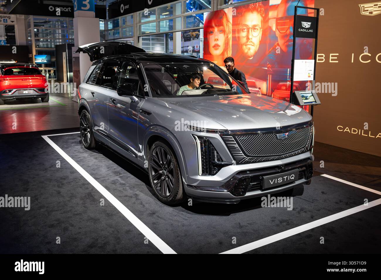 Zurich Auto Show, Switzerland, October 31, 2025. Brand new Cadillac ...