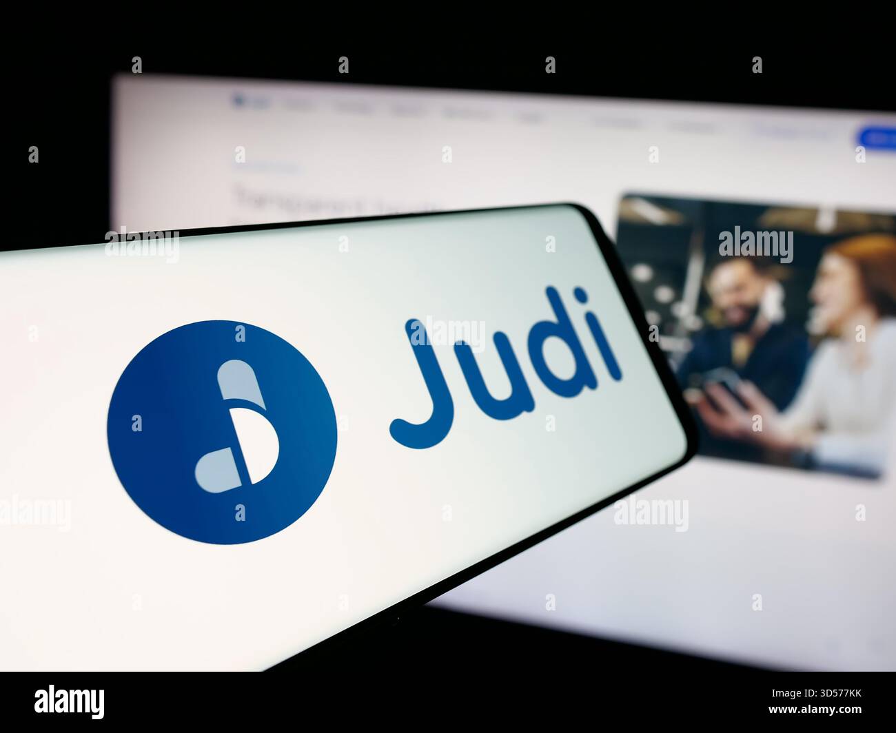 In this photo illustration, a smartphone with the logo of healthcare ...
