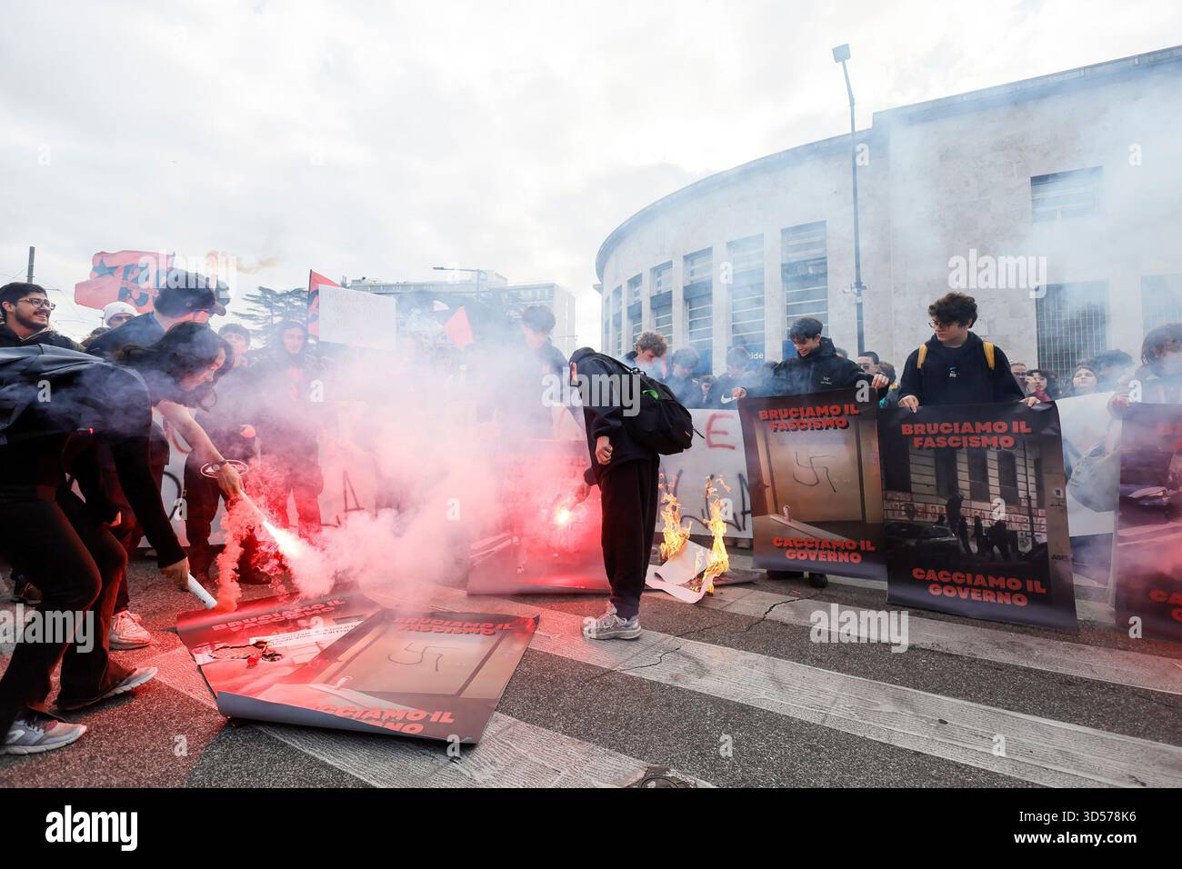 Sciopero e manifestazione studentesca No Meloni Day Ñ RomaÑItalia Ñ ...