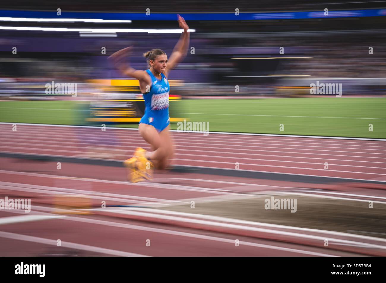 Erika Saraceni participating in the World Athletics Championships in ...