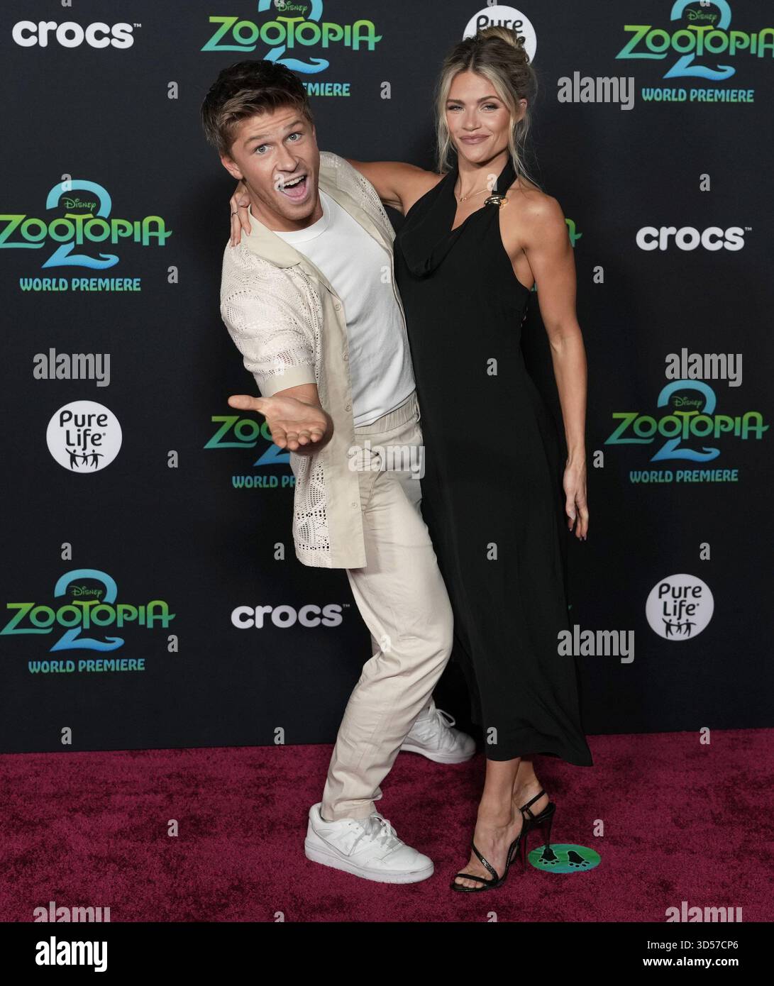 (L-R) Robert Irwin and Witney Carson at the Walt Disney Animation ...