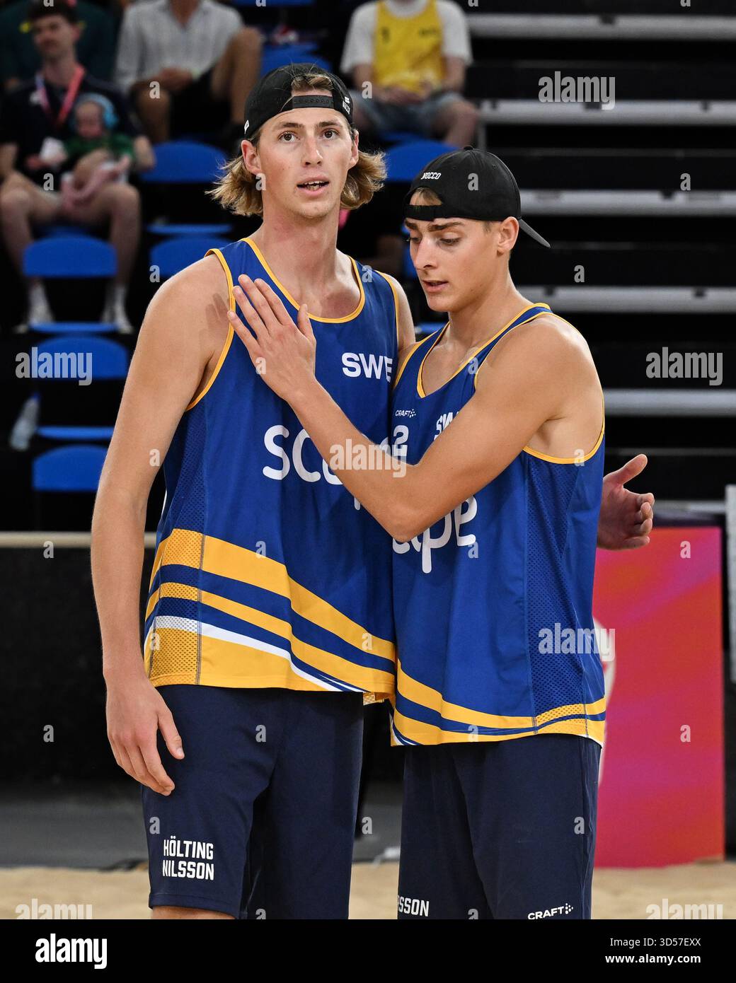 251114 Sweden’s Jacob Nilsson Holting and Elmer Andersson during their ...